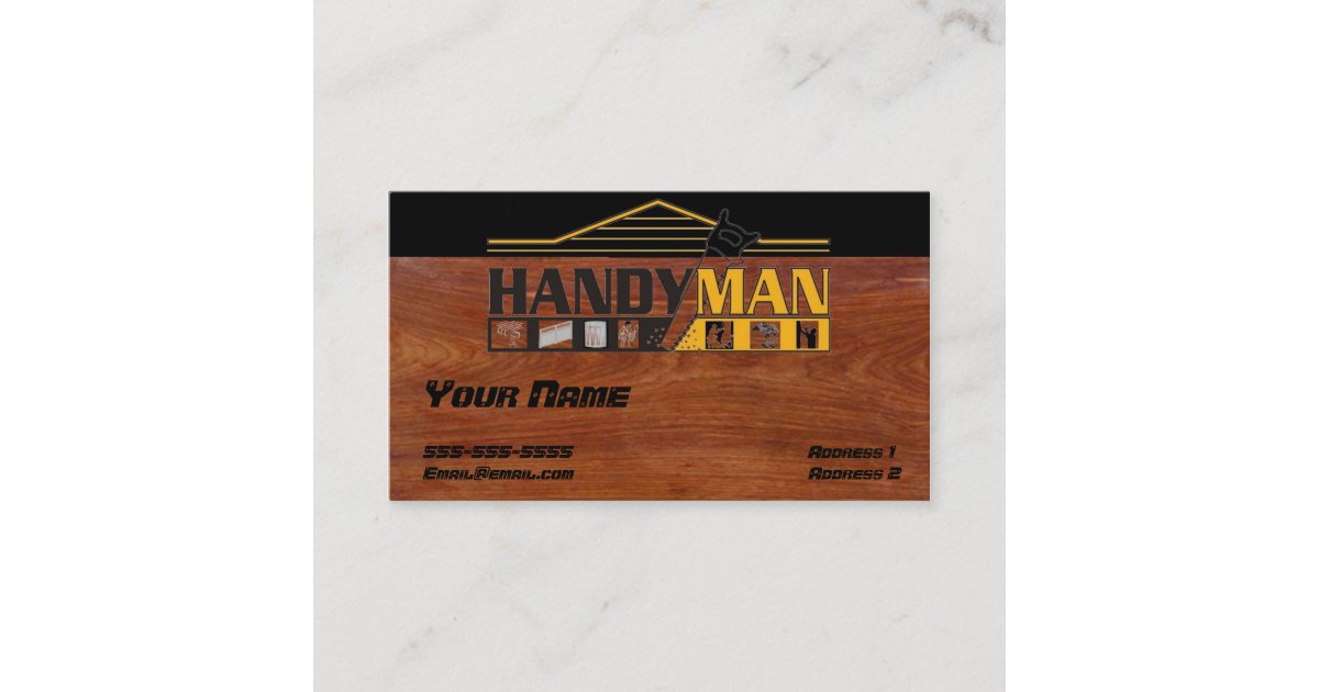 Handy Man Business card | Zazzle