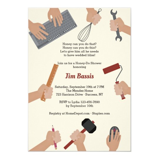 Handy Man Hands Invitation | Zazzle.com