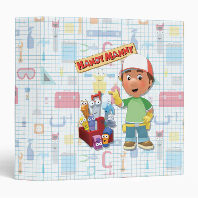 Handy Manny and his Talking Tools 3 Ring Binder | Zazzle