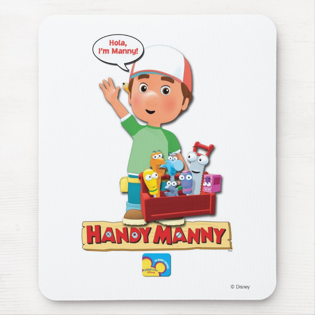 Handy Manny And His Talking Tools Disney Mouse Pad | Zazzle