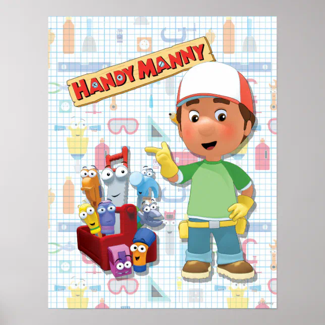 Handy Manny and his Talking Tools Poster | Zazzle