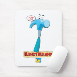 Handy Manny's Pat the Hammer, "Hi, I'm Pat!" Mouse Pad | Zazzle