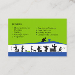 Handyman and Home maintenance Business Card | Zazzle