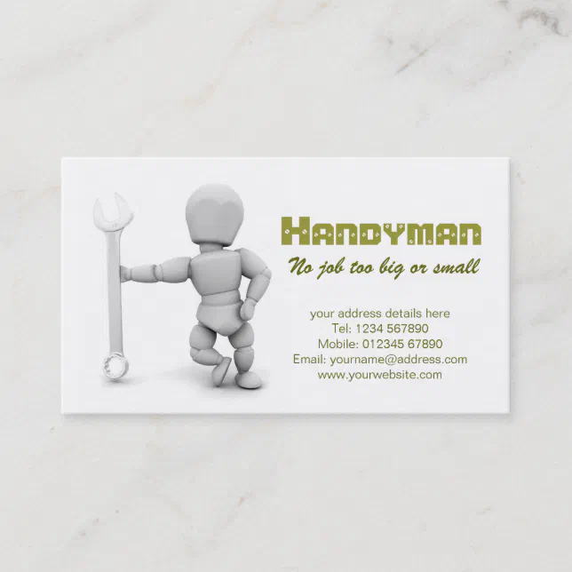 Handyman Business Card | Zazzle