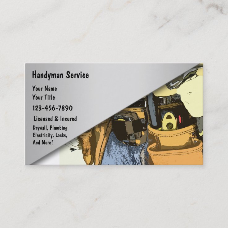 Handyman Business Cards | Zazzle