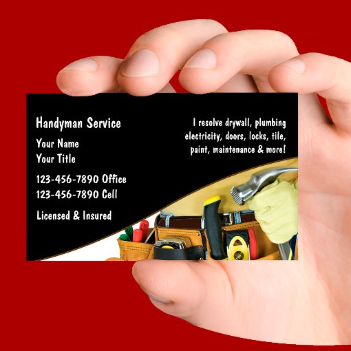 Handyman Business Cards | Zazzle