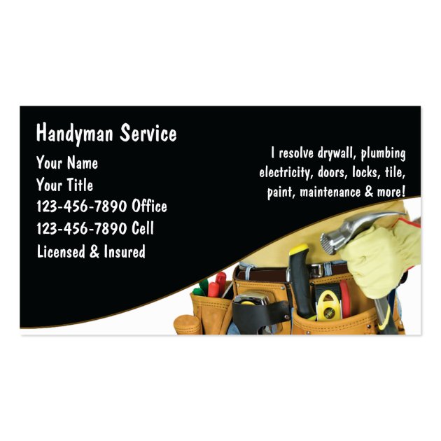 Handyman Business Cards