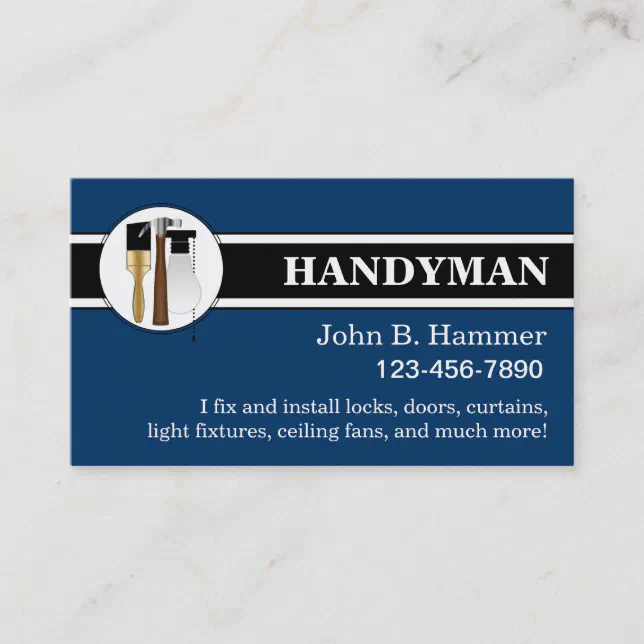 Handyman Business Cards | Zazzle
