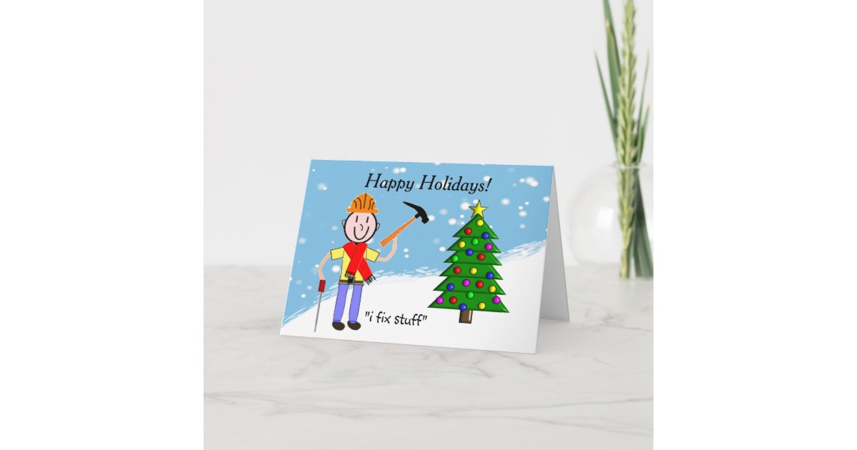 Handyman Christmas Cards | Zazzle