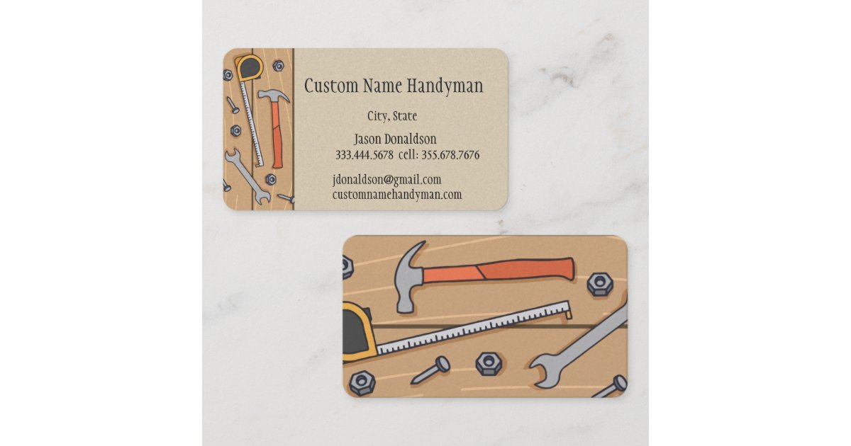 Handyman Custom Business Cards | Zazzle