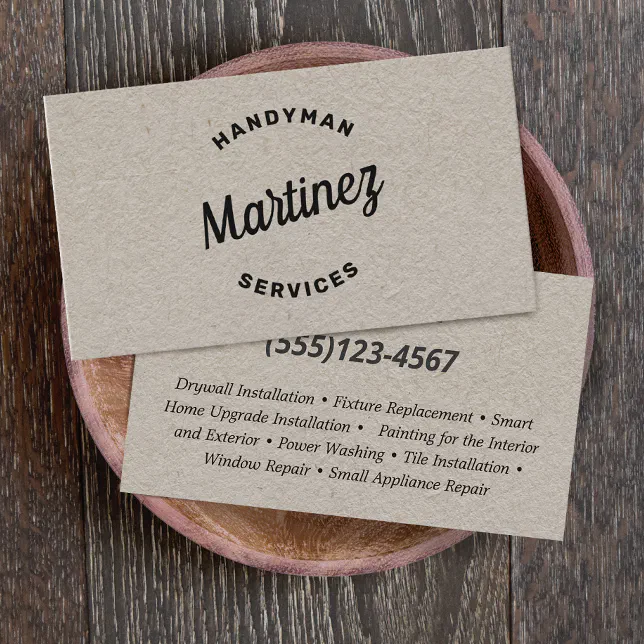 Handyman Home Improvement Business Card | Zazzle