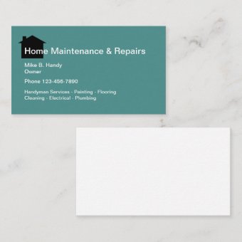 Handyman Home Repair Services Business Card | Zazzle