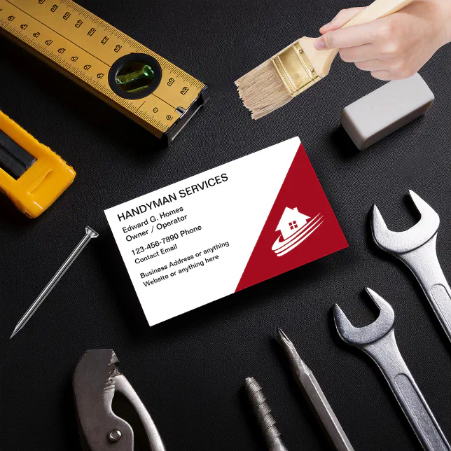 Handyman Home Services Business Cards | Zazzle