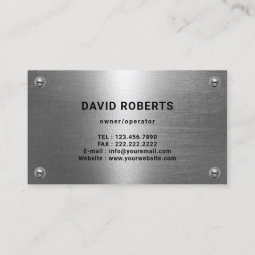 Handyman House Repair Service Metal Worker Business Card | Zazzle