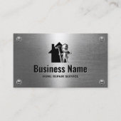 Handyman House Repair Service Metal Worker Business Card | Zazzle