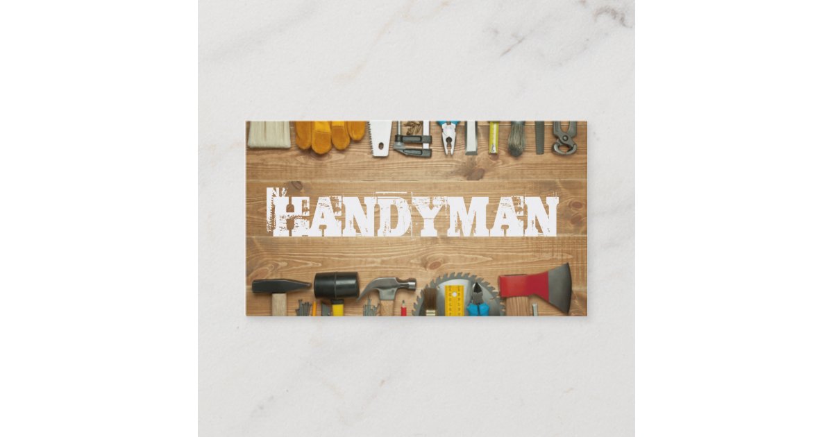 Handyman, Maintenance Business Card | Zazzle