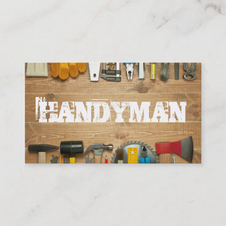 Handyman, Maintenance Business Card | Zazzle