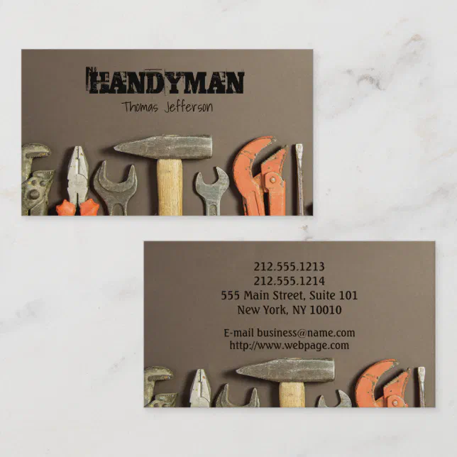 Handyman Maintenance Business card | Zazzle