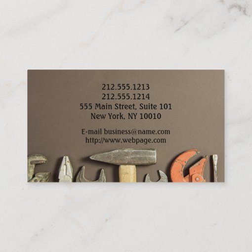 Handyman Maintenance Business card | Zazzle