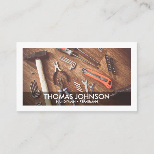 Handyman Maintenance Service Repairman Business Card | Zazzle