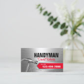 Handyman Professional Repair & Maintenance Metal Business Card | Zazzle
