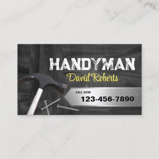 Handyman Professional Repair & Maintenance Service Business Card | Zazzle