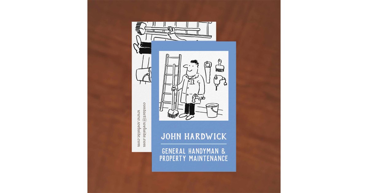Handyman & Property Maintenance Business Card | Zazzle