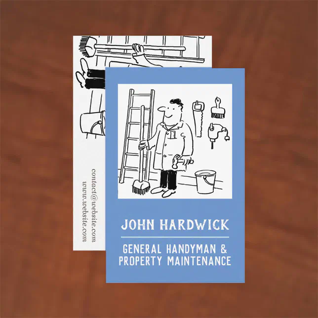 Handyman & Property Maintenance Business Card | Zazzle