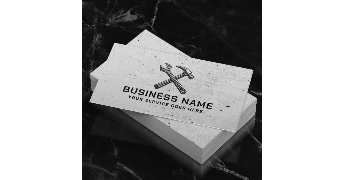 Handyman Repair Maintenance Service Professional Business Card | Zazzle
