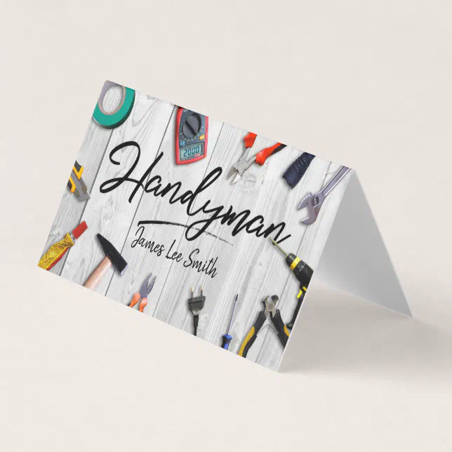 Handyman Services Business Card | Zazzle