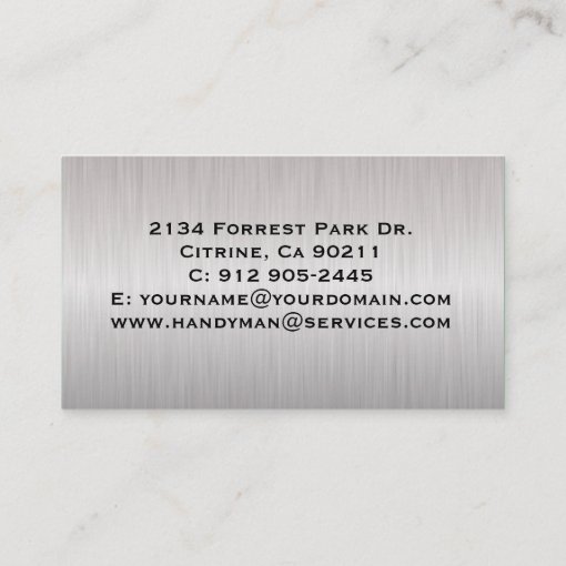 Handyman Services Business Card | Zazzle