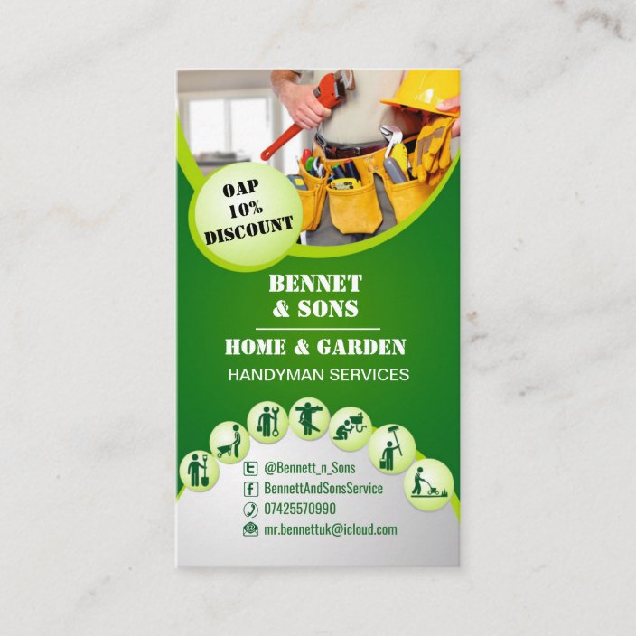 Handyman services business card | Zazzle.com