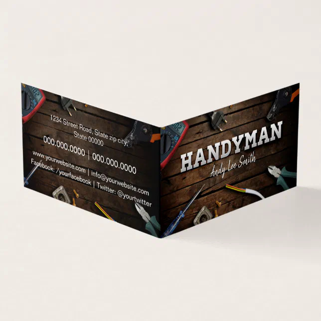 Handyman Services Business Card | Zazzle