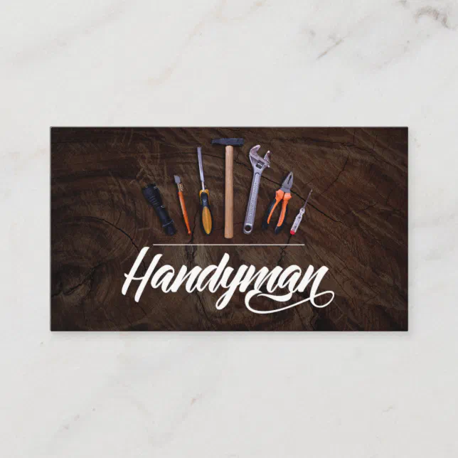 Handyman Services Business Card | Zazzle