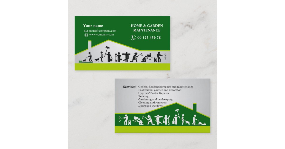 Handyman services, home maintenance business card | Zazzle