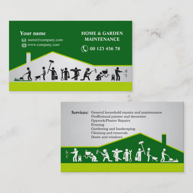 Handyman services, home maintenance business card | Zazzle