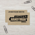 Handyman services simple black business card | Zazzle