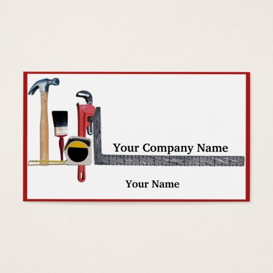 Handyman Tools Business Card | Zazzle.com