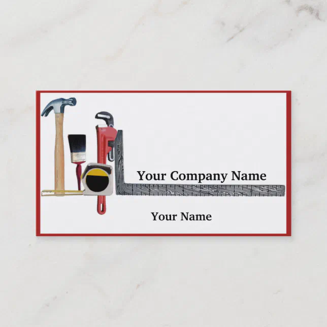 Handyman Tools Business Card | Zazzle