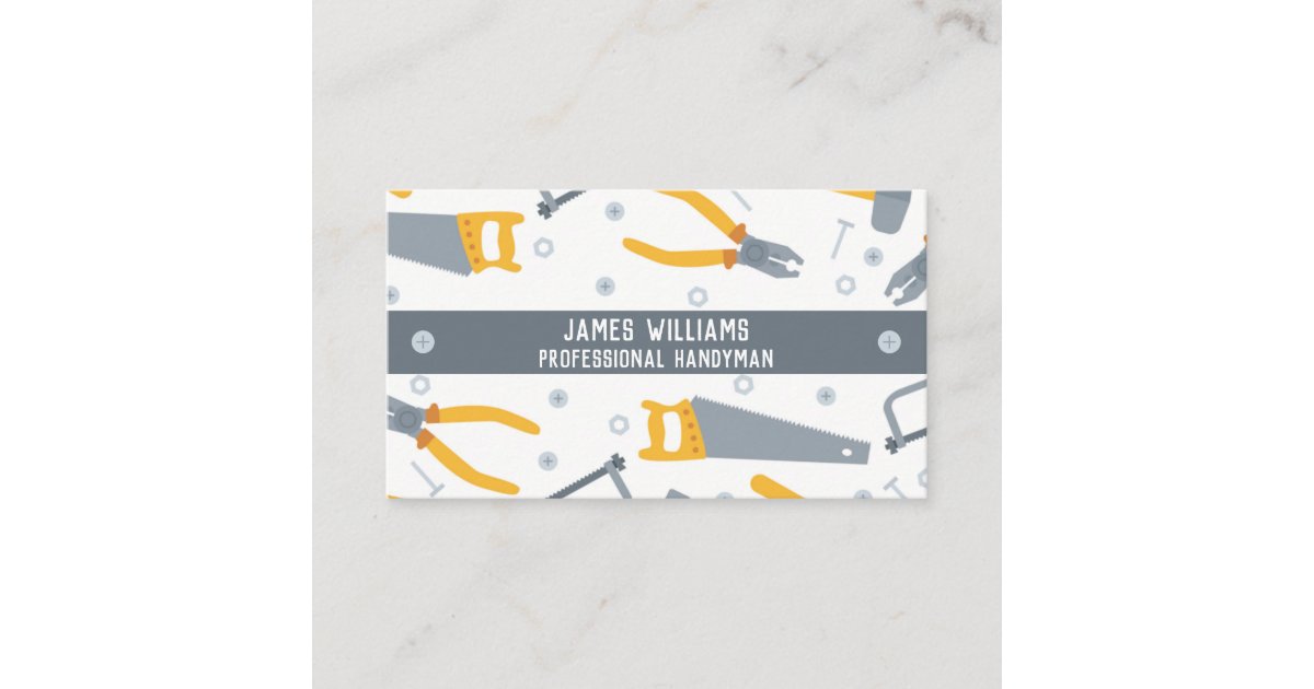 Handyman Tools Business Card | Zazzle