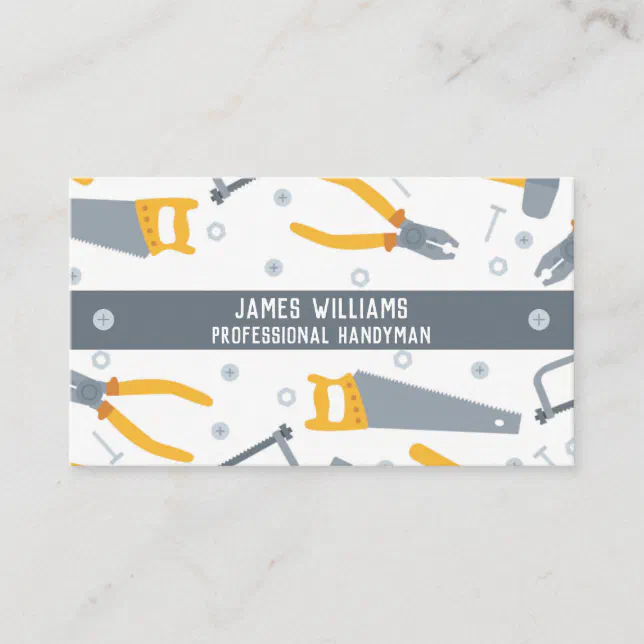 Handyman Tools Business Card | Zazzle