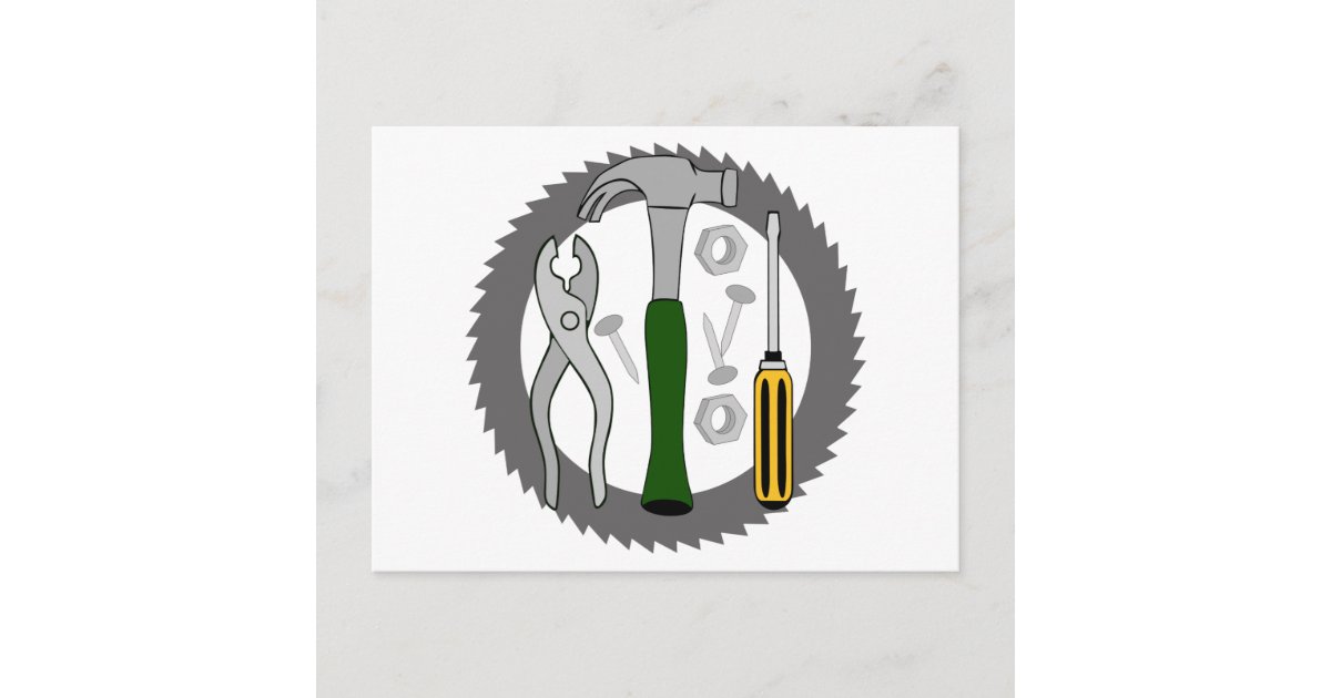 Handyman Tools Postcard | Zazzle