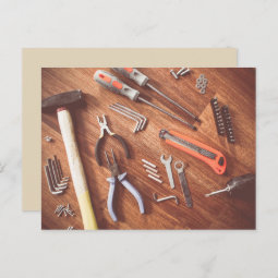 handyman tools postcard | Zazzle