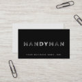Handyman [White Letterpress Style] Business Card | Zazzle