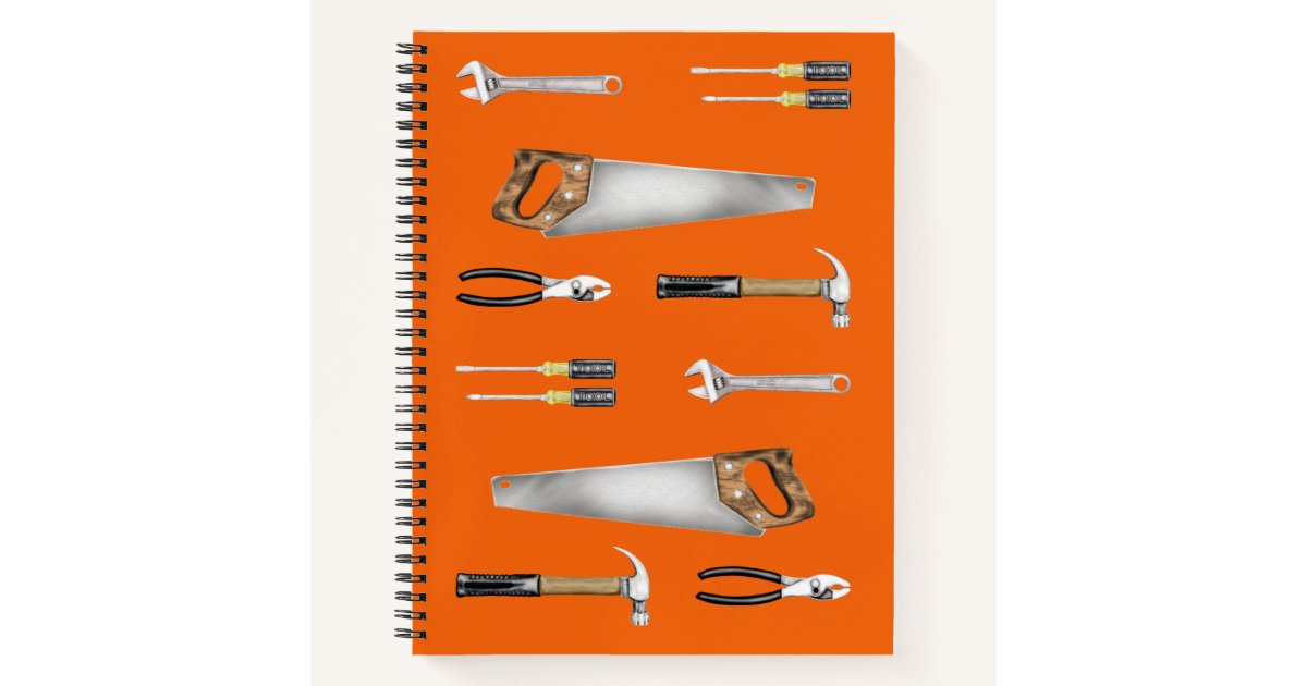 Handyman work tools notebook | Zazzle