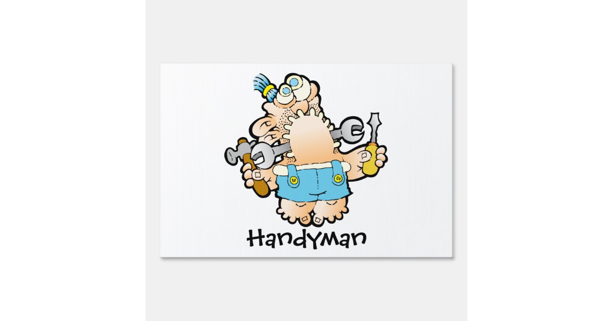 Handyman Yard Sign | Zazzle