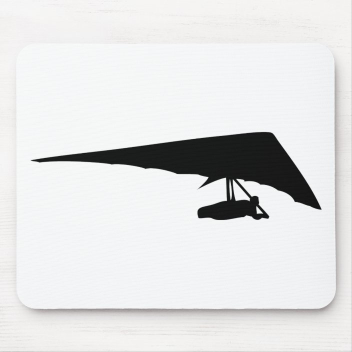 hang glider black icon mouse pad | Zazzle.com