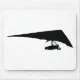 hang glider black icon mouse pad | Zazzle