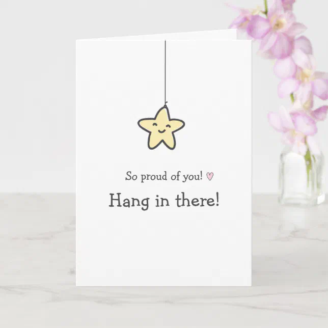 Hang In There! Keep Fighting! Cancer Encouragement Card | Zazzle