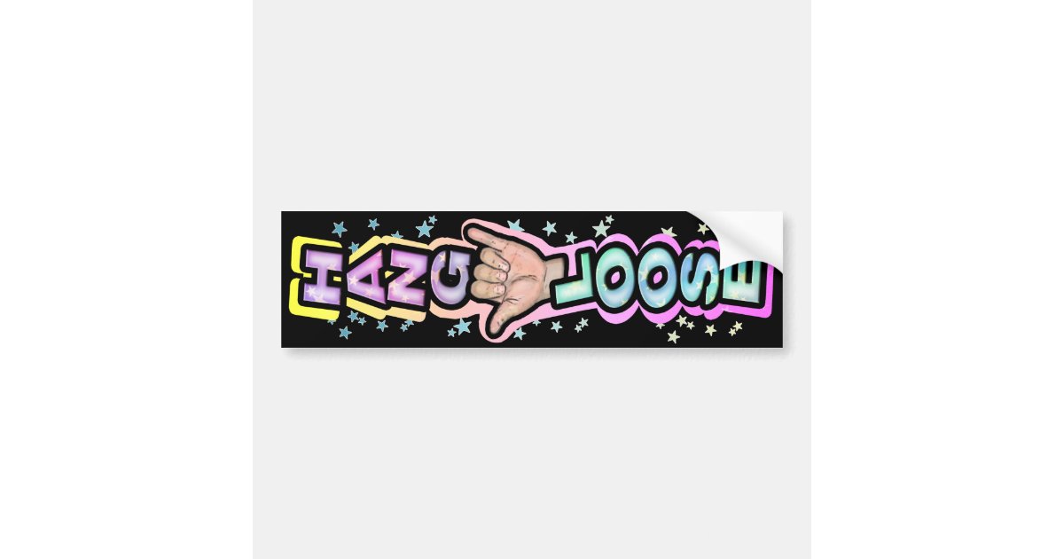 Hang loose bumper sticker | Zazzle